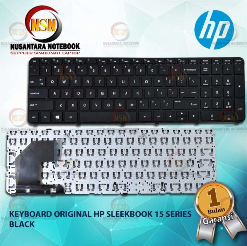 Promo Keyboard Original Hp Sleekbook 15 Series Black Diskon 6% Di ...