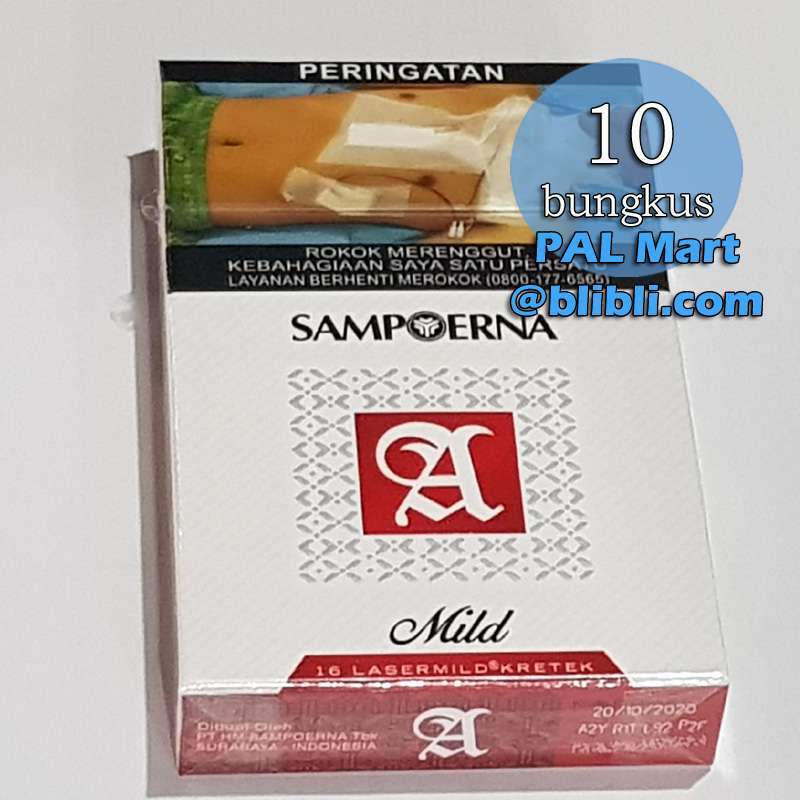 Jual Rokok Sampoerna Mild 16 Rokok [1 Slop / 10 Bungkus @ 16 Batang] Di ...