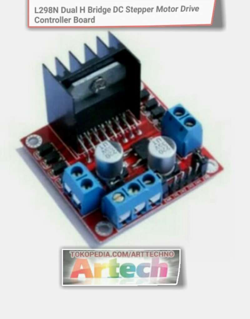Jual Dijual L298N Dual H Bridge DC Stepper Motor Drive Controller Board ...