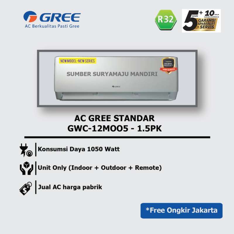 Jual Ac Gree Splite Standard Gwc12moo5 - 1.5 Pk (unit Only) Di Seller ...