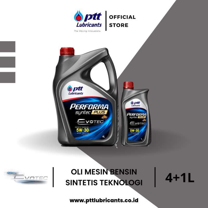 Jual PTT LUBRICANTS PERFORMA SYNTHETIC PLUS SAE 5W30 API SP [4+1L] di ...
