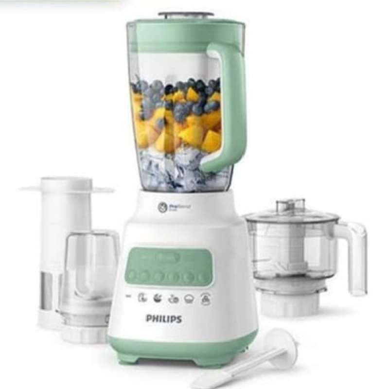 Jual Philips Blender 5000 Series 2L Plastic - Green + Accessory HR2223 ...