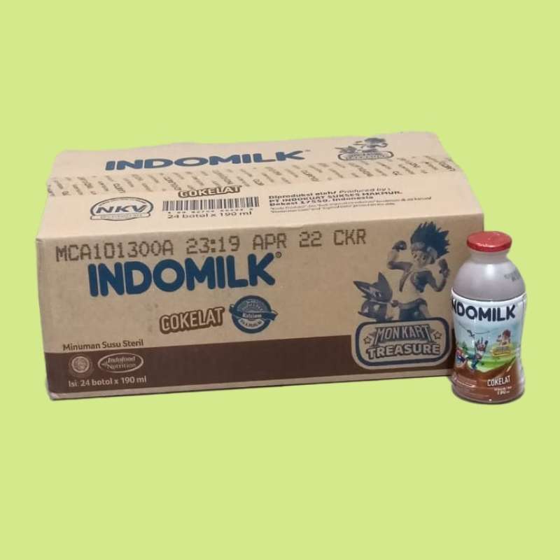 Jual Indomilk Susu UHT Coklat Kemasaan Botol 190 mL [24 botol/karton] di Seller Adhins Smart ...