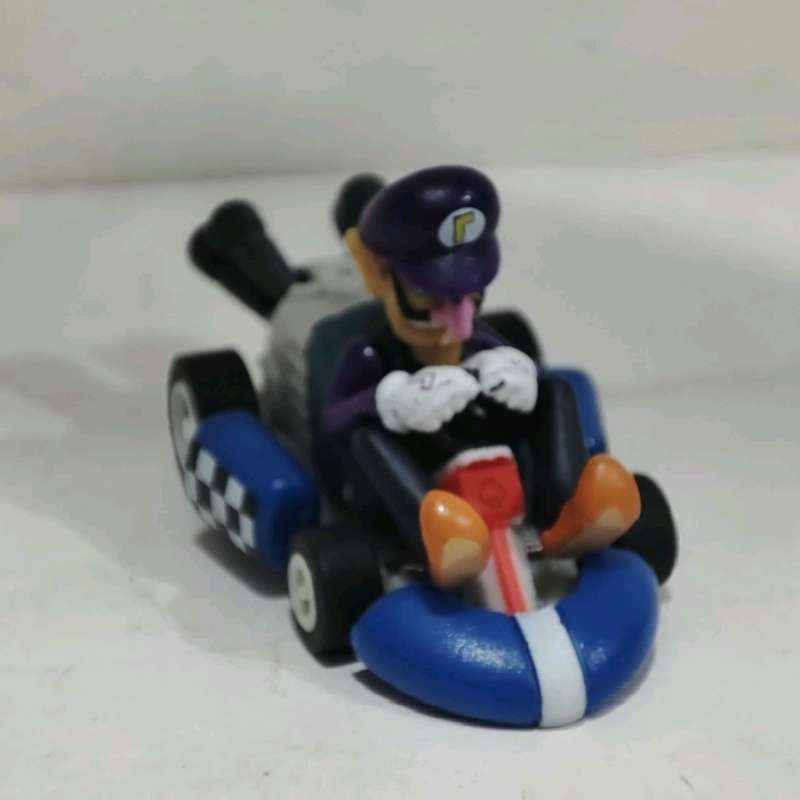 Jual Mainan Action Figure Mini Waluigi Super Mario Bross Mario Kart ...