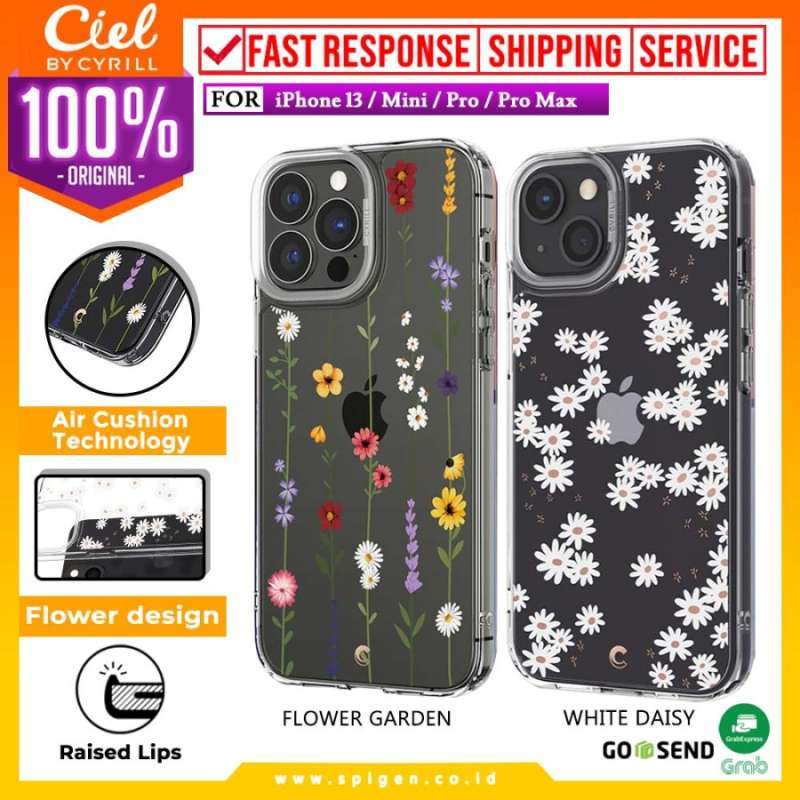 Jual Case iPhone 13 Pro Max Mini Spigen Ciel Cecile Flower Clear di ...
