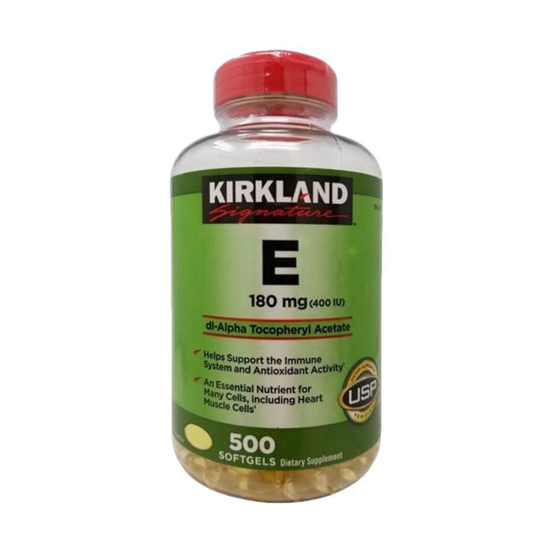 Promo Kirkland Signature 400 Iu Vitamin E [500 Softgels] Diskon 59% Di Seller Mega Online Store ...