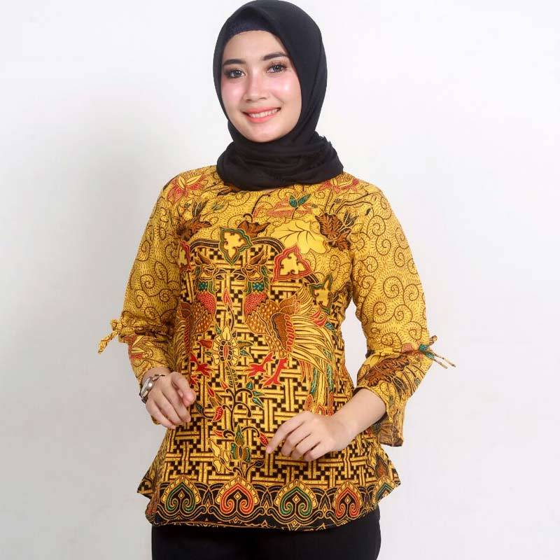 Model Atasan Batik Kerja Wanita Terbaru - Seputar Model