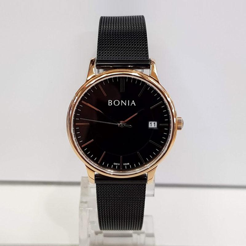 Promo Bonia Stainless Steel BNB10536-2 Jam Tangan Wanita - Black ...