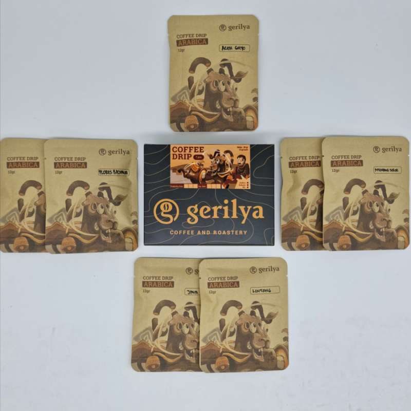 Jual GERILYA - Drip Bag Coffee Pack 7 Sachets Full Robusta Full Robusta ...