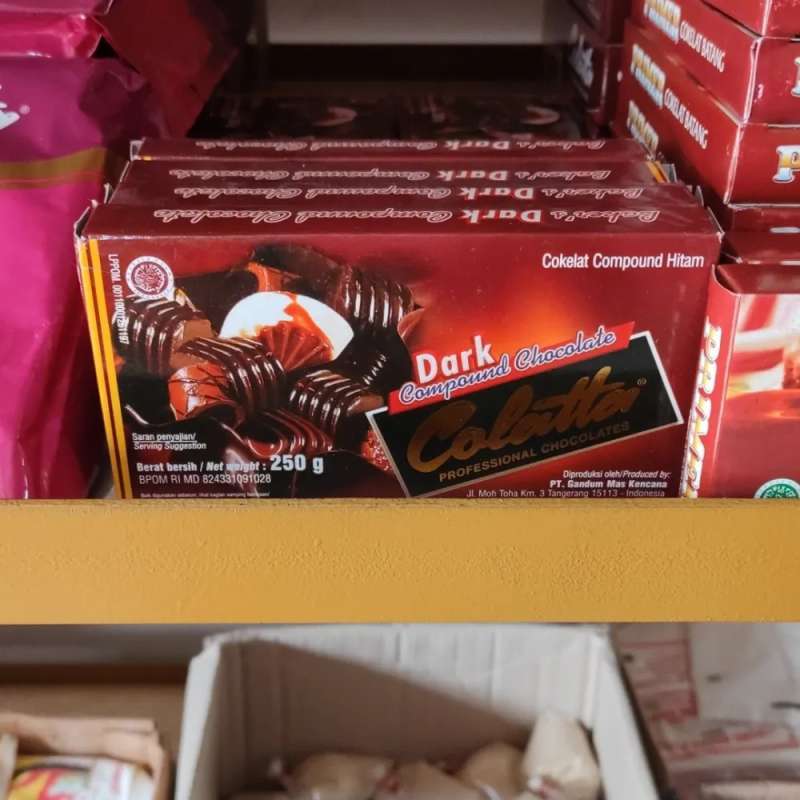 Jual Coklat Batangan collata 250 gram dark chocolate cokelat batang ...