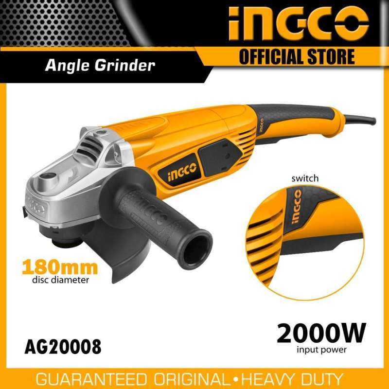 Jual MESIN GERINDA GRENDA TANGAN ANGLE GRINDER MURAH 7 INCH INGCO ...