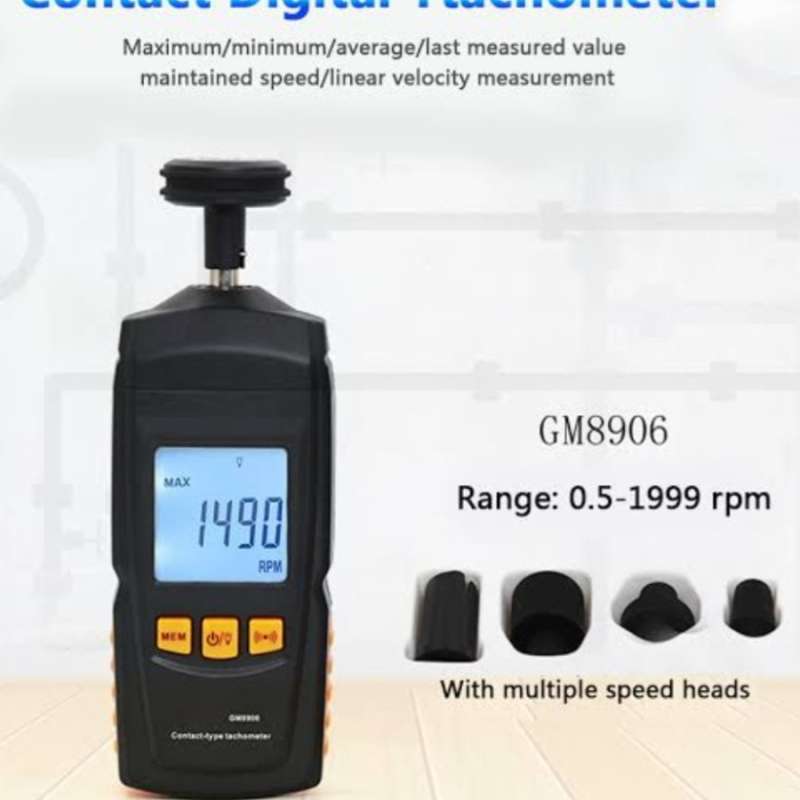 Jual ALAT UKUR PUTARAN TACHOMETER ROTATION SPEED TESTER di Seller ...