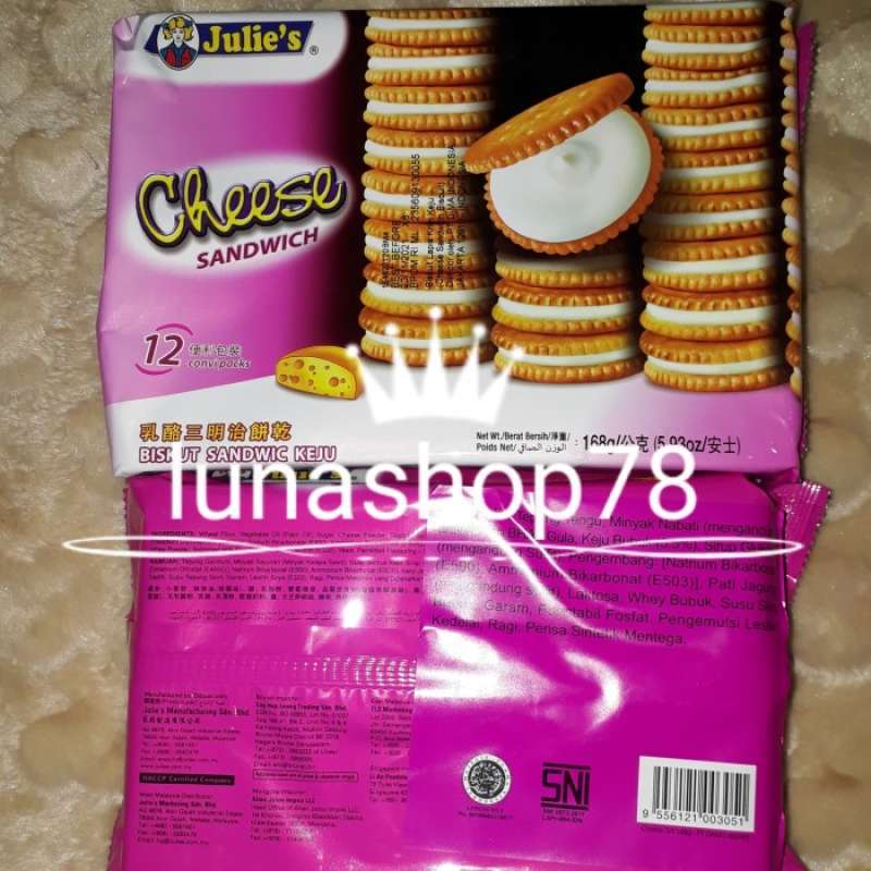 Jual Biskuit Julie's Julies cheese sandwich 168g di Seller AToZphere - Pandau Hulu I, Kota Medan ...