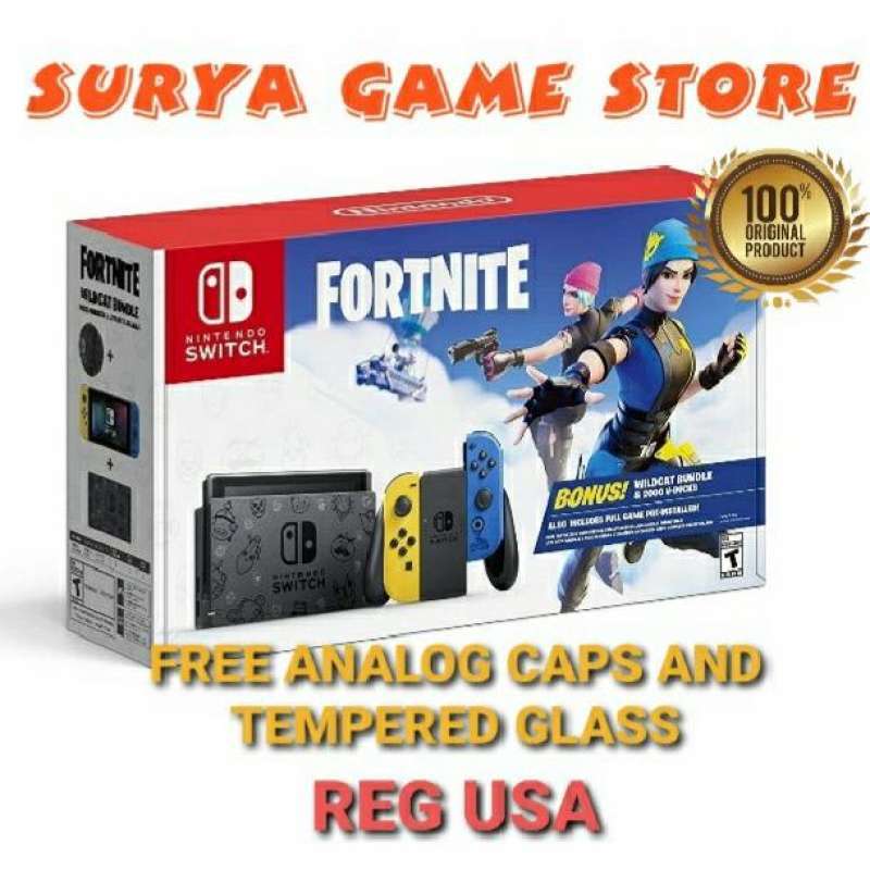 Jual NINTENDO SWITCH V2 FORTNITE SPECIAL EDITION di Seller SURYA GAME ...