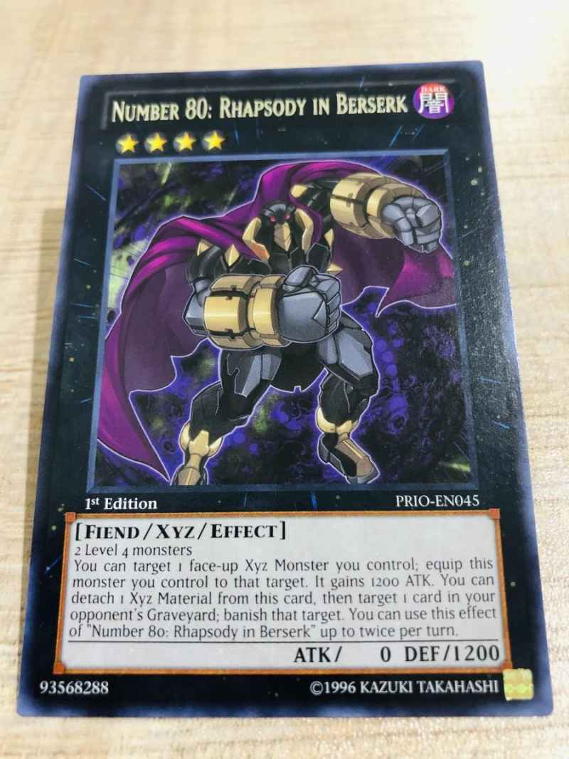 Jual Kartu Yugioh Original Number 80 : Rhapsody In Berserk Rare Di ...