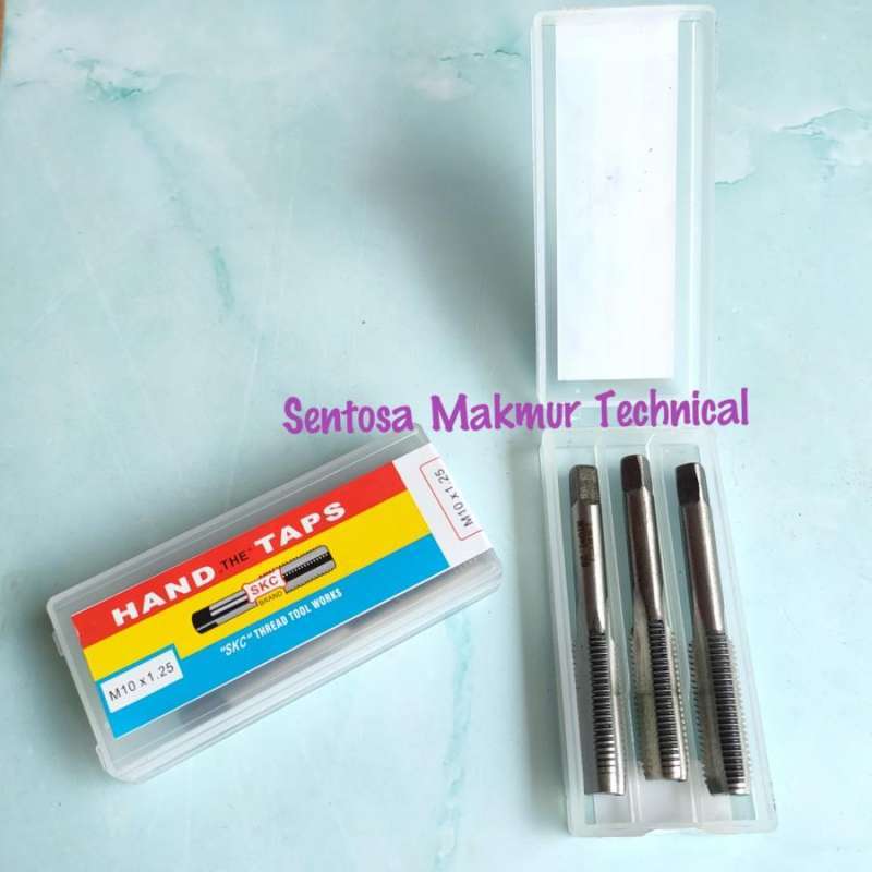 Jual M 10 x 1.25 Mata Hand Tap Bor Pembuat Ulir Drat Baut M10 x 1.25mm ...