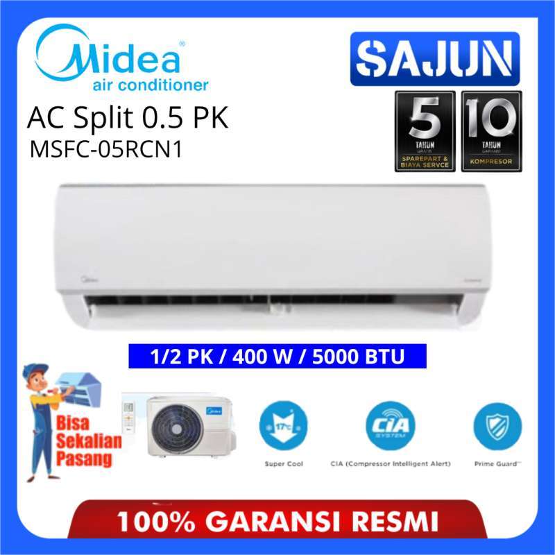 Promo MIDEA AC SPLIT MSFC 05 R32 1/2 PK MSFC-05CRN1 0.5 PK Diskon 5% di Seller Sajun Electronic ...