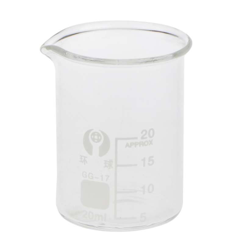 Jual 20ml Low Form Glass Beaker Borosilicate Measuring Lab Glassware Di ...