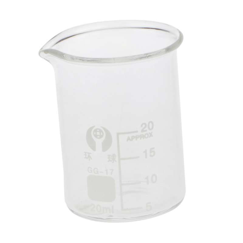 Jual 20ml Low Form Glass Beaker Borosilicate Measuring Lab Glassware Di ...