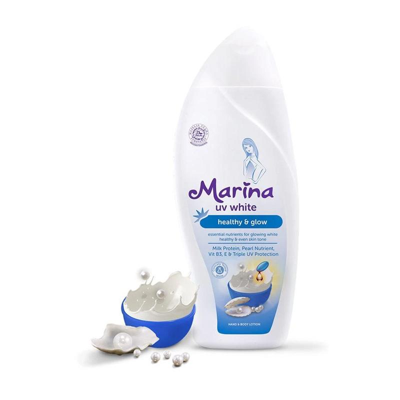 Jual Marina UV White Healthy & Glow Hand Body Lotion [460 mL] di Seller ...