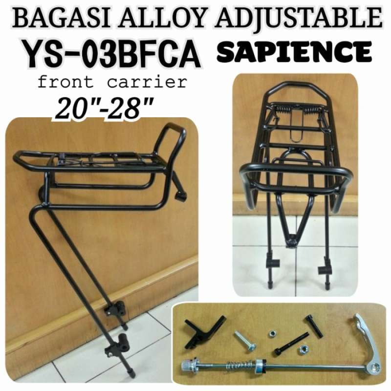 Promo Rak Bagasi Sepeda Touring/pannier Depan Adjustable Alloy Sapience ...