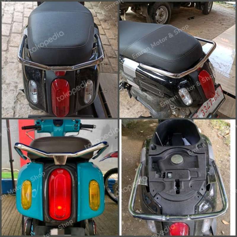 Jual Behel Fazzio Chrome Model Vespa Behel Belakang Yamaha Fazzio Di ...