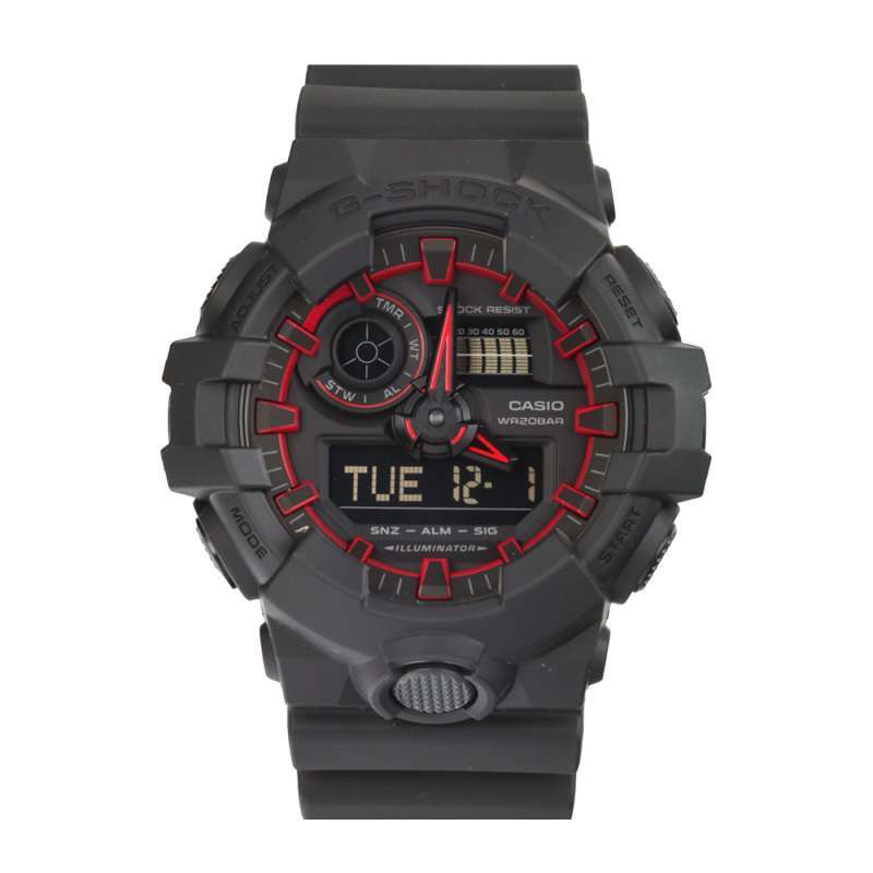 Jual Casio G-Shock GA-700SE-1A4 - Black Red di Seller Carolina Watch ...