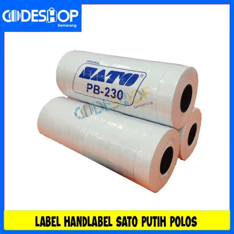 Jual Kertas label SATO PB-230 PUTIH (ORIGINAL) di Seller Codeshop ...