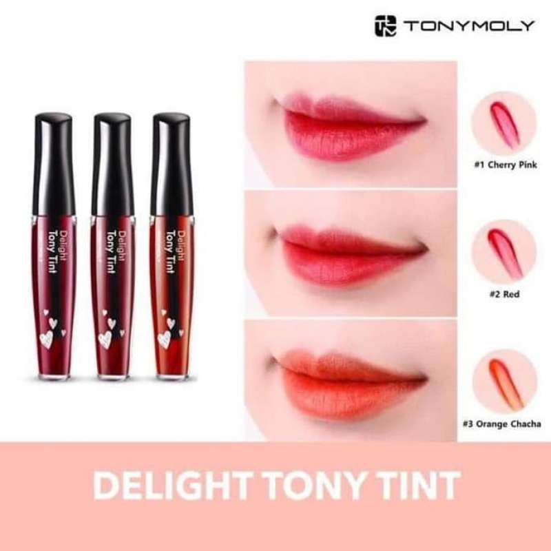 Jual TONY MOLY DELIGHT LIP TINT CHERRY PINK di Seller Vita Cosmetic ...
