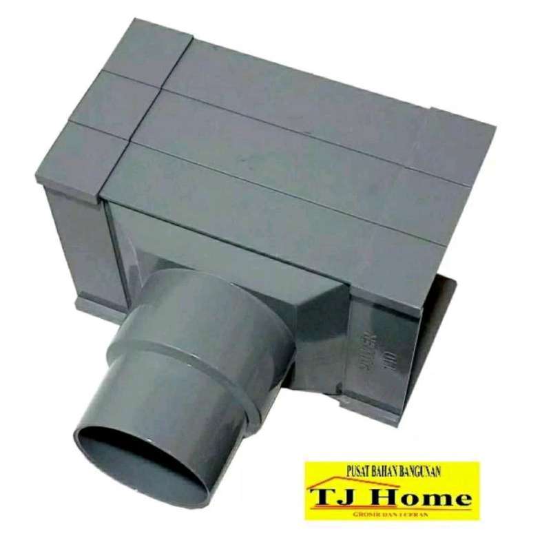 Jual Kotak Corong Talang Air Pvc 140mm Tebal Power Gutter Outlet Di ...