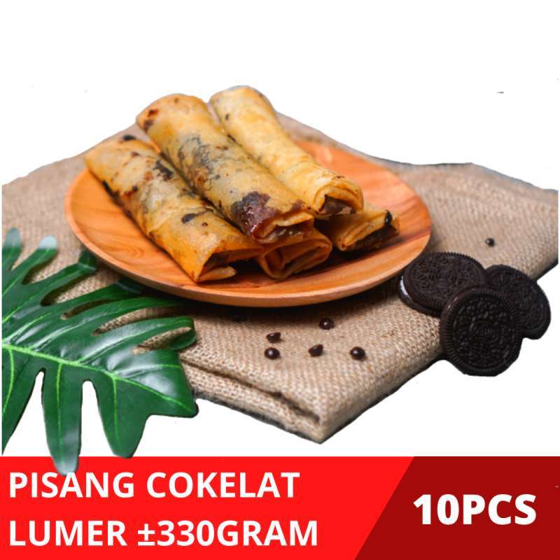 Jual Pisang Cokelat Lumer Isi 10 330gram Lava Choco Banana Crispy Chips ...