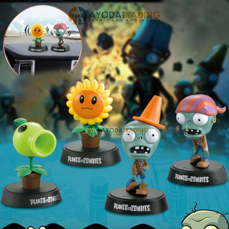Jual Boneka Dashboard Mobil Plant Vs Zombie Conehead Zombie Di Seller ...