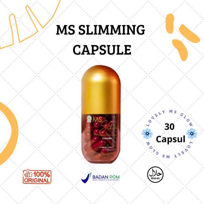 Jual Ms Glow Slimming Capsule / Slimming Capsule Ms Glow / Capsule ...