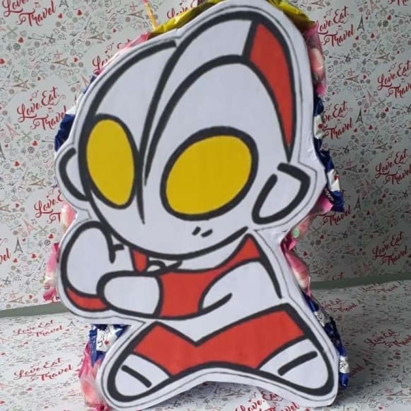 Jual Pinnata comot ultah custome ultraman princess robot pink fonk ...