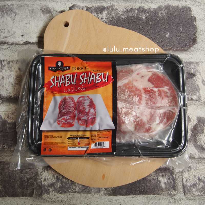 Promo Pork Capsin Shabu Shabu Sven’s Choice Daging Babi Bali Iris Tipis ...
