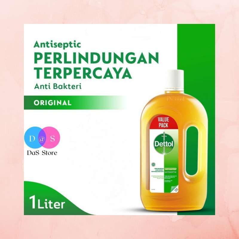 Promo Dettol Antiseptic Liquid Cair 1 liter / 1000 ml Diskon 29% di ...