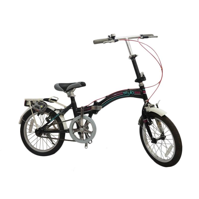 Jual United Stylo Folding Bike - Hitam [16 Inch] Di Seller Toko Sepeda ...