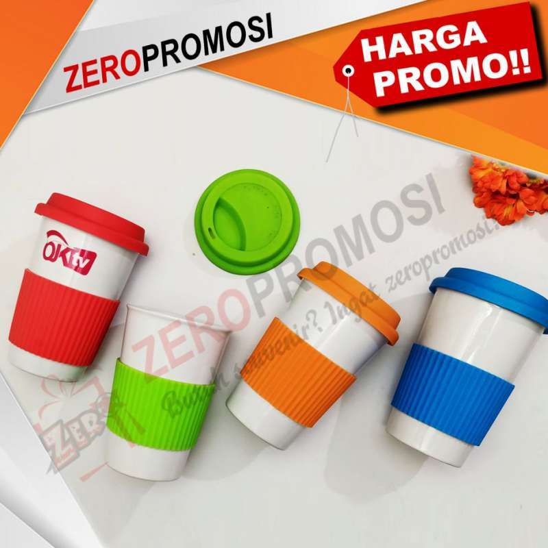 Jual Souvenir MUG Keramik Promosi Rubber Rainbow Cup di Seller ...