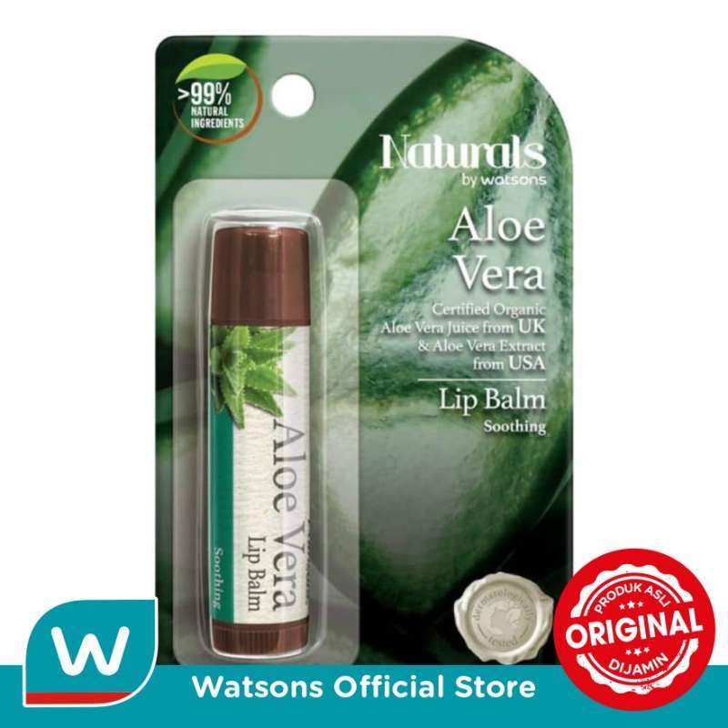 Jual NATURAL'S BY WATSONS Aloe Vera Lip Balm Soothing 4.5g di Seller ...