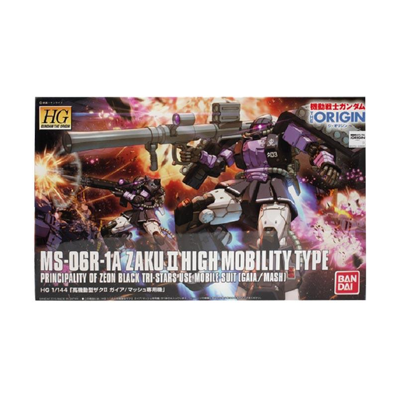Jual Bandai HG MS-06R-1A Zaku II High Mobility Type Black Tri Stars Model Kit di Seller Pinkie ...