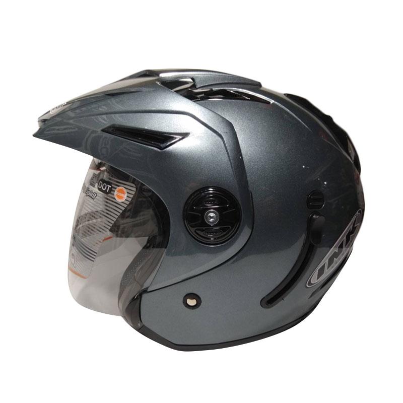 Jual INK T1 Solid Helm Half Face - All Grey di Seller Premium Box ...