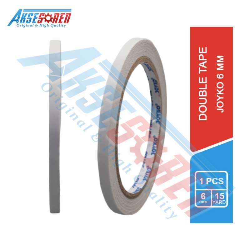 Jual Double Tape Joyko 1/4 inchi [0.6 cm] / Lakban Isolasi Selotip ...
