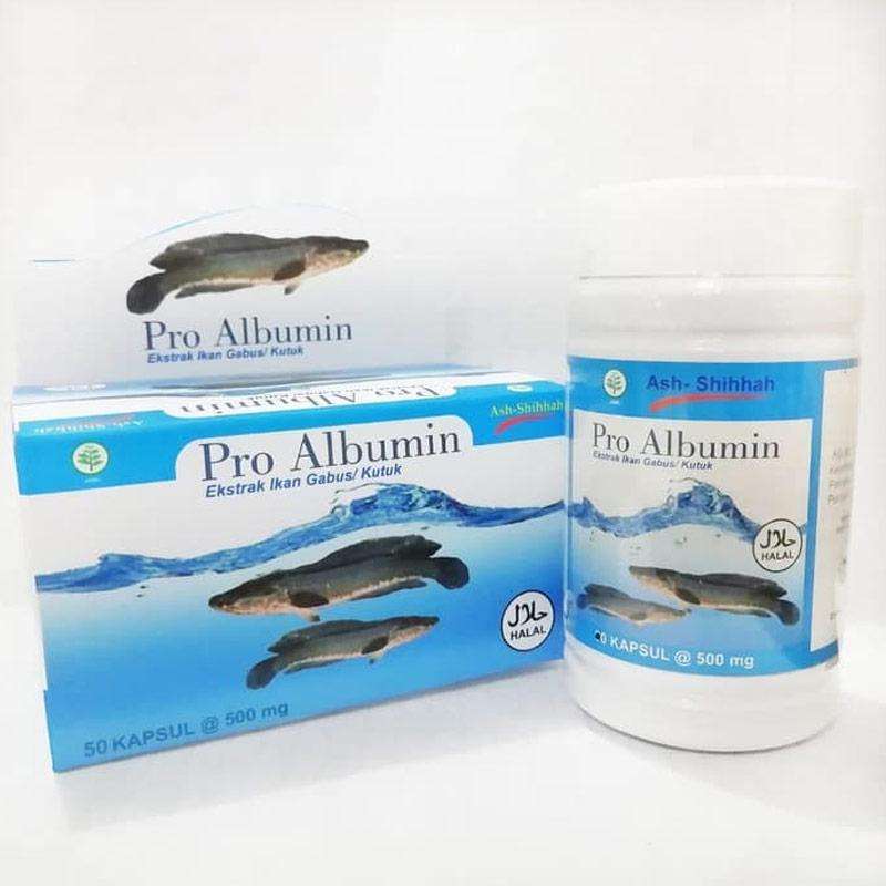 Promo Pro Albumin Ekstrak Ikan Gabus/Kutuk Kapsul Suplemen [50 Kapsul ...