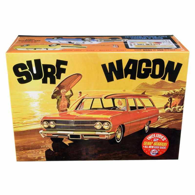Jual Skill 2 Model Kit 1965 Chevrolet Chevelle \Surf Wagon\ with Two ...