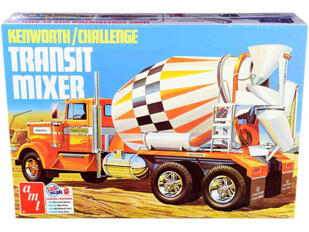 Jual Skill 3 Model Kit Kenworth - Challenge Transit Cement Mixer Truck ...