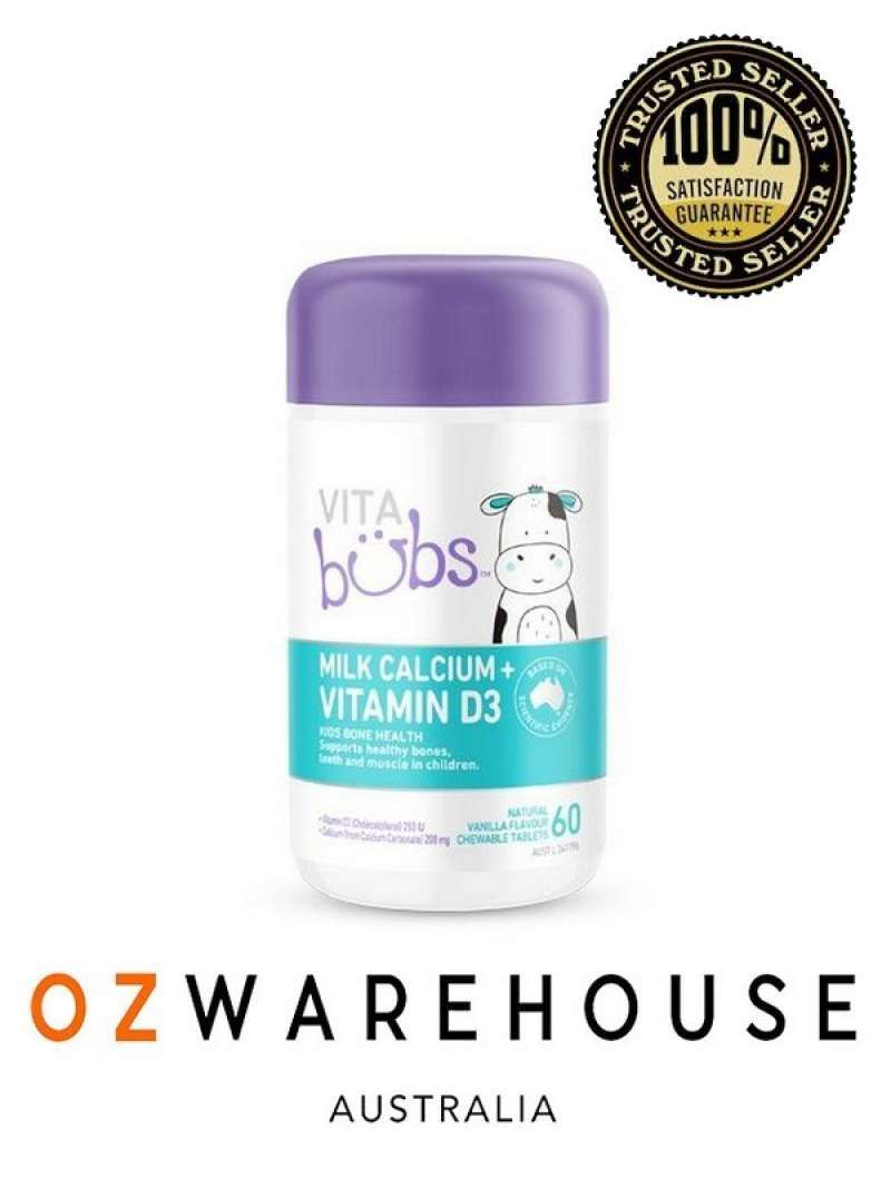 Jual Vita Bubs Kids Bone Milk Calcium + Vit D3 60 Chew Tablets di ...
