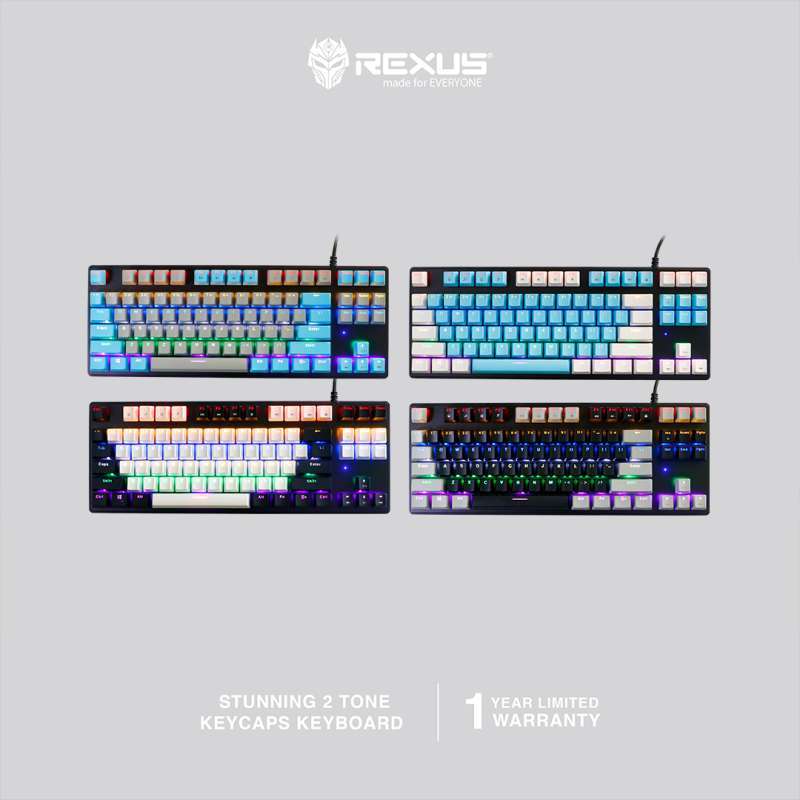 Jual Rexus Keyboard Gaming Mechanical Legionare MX5.2 TKL - Black Grey ...