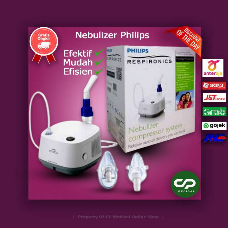Promo Nebulizer Philip Respironics / Alat Uap Inhalasi Untuk Pengobatan ...