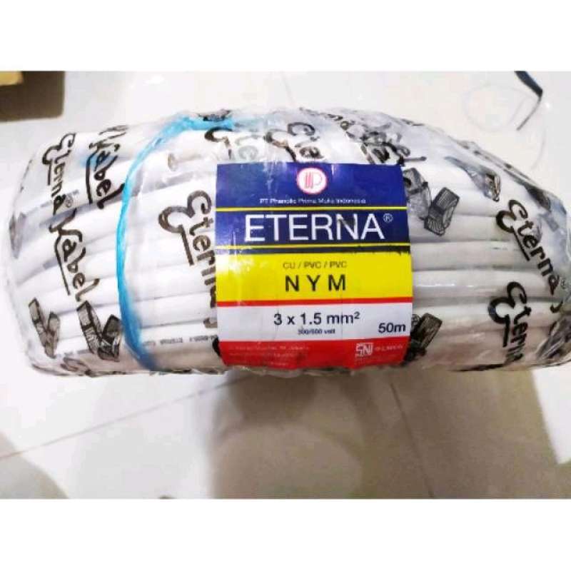 Jual Kabel Eterna Nym 3x1.5 Kawat Putih 50 Meter Di Seller Sahabatjaya - Kedaung Kali Angke ...