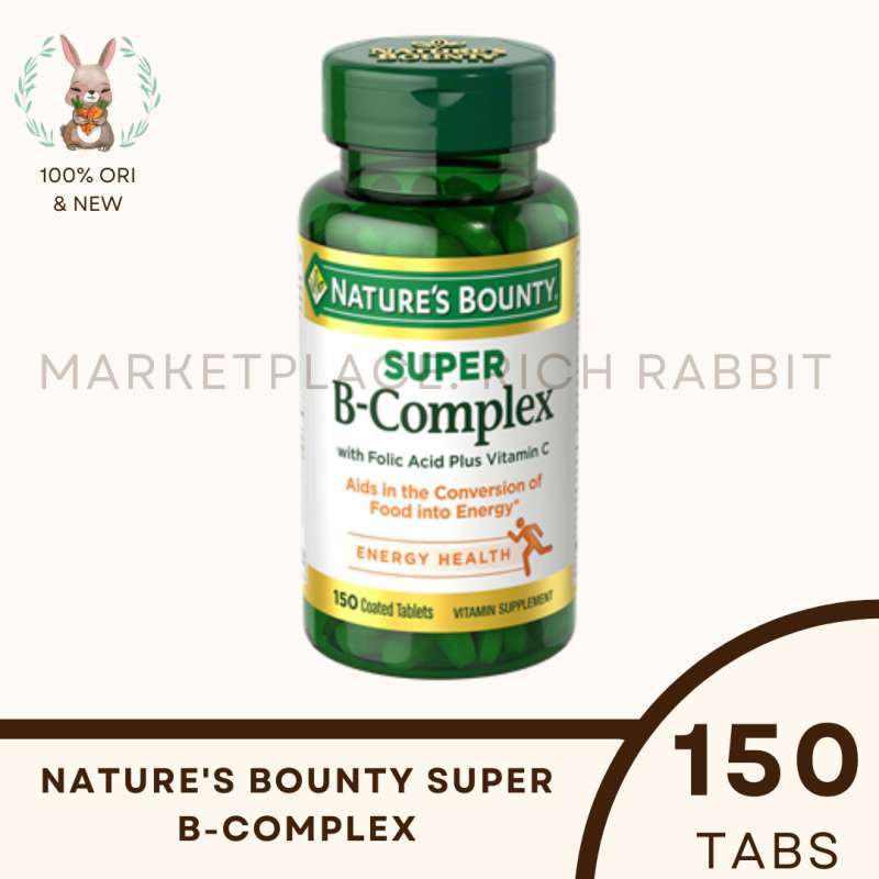 Jual Nature's Bounty Vitamin Super B Complex Vitamins Immune Support ...